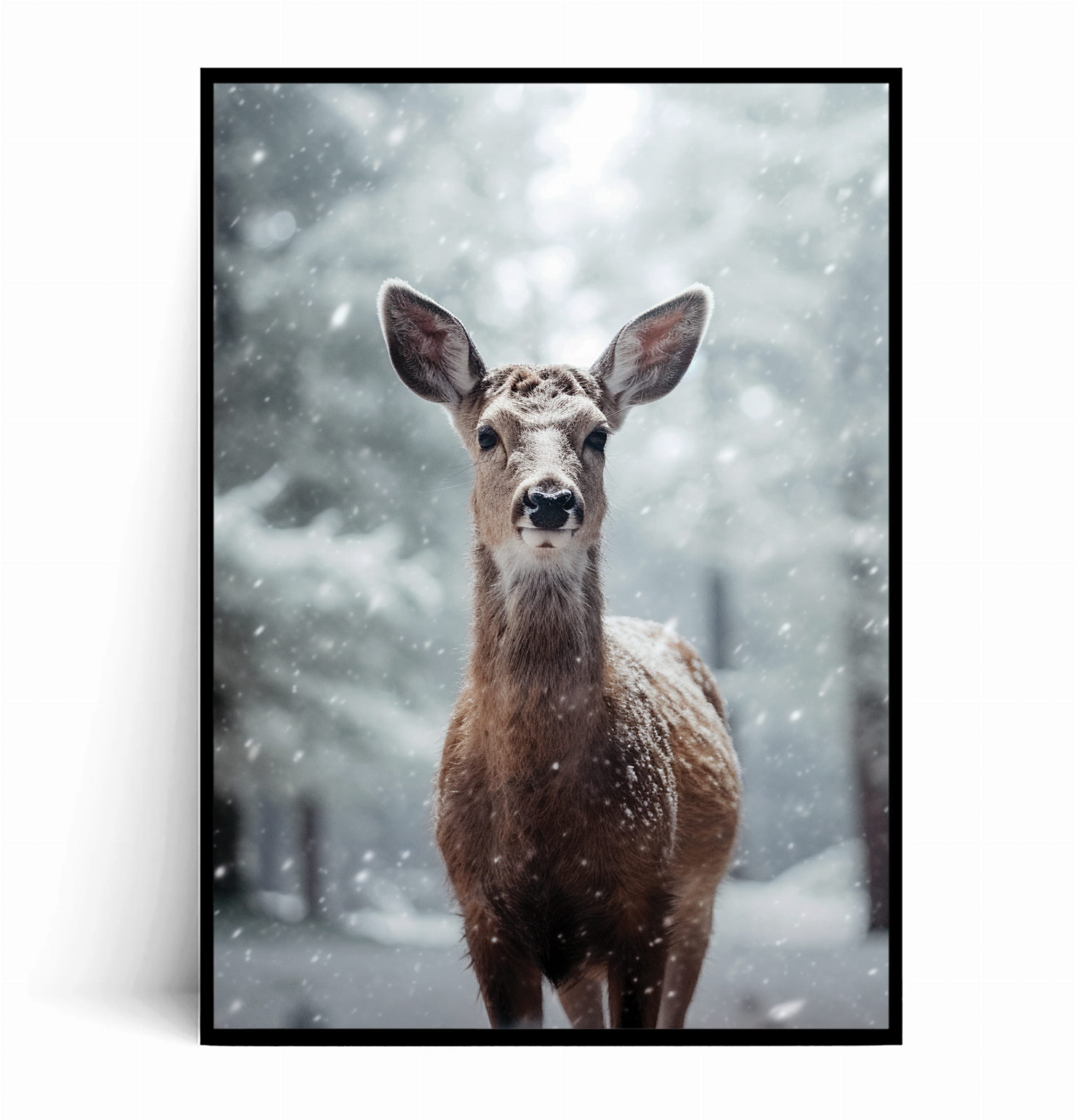 Plakat ZIMOWA SARENKA W ŚNIEGU FOX ART STUDIO